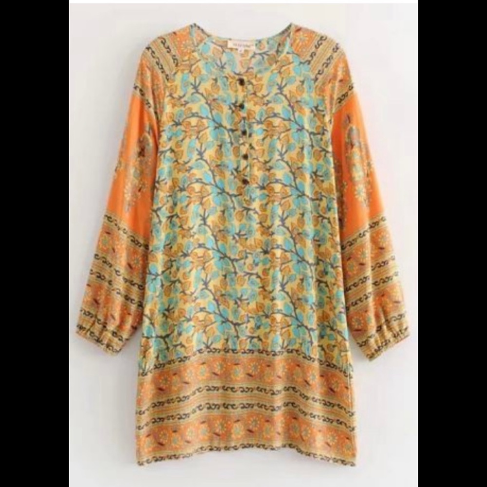 Spell And The Gypsy Delirium Gold Tunic - Gem